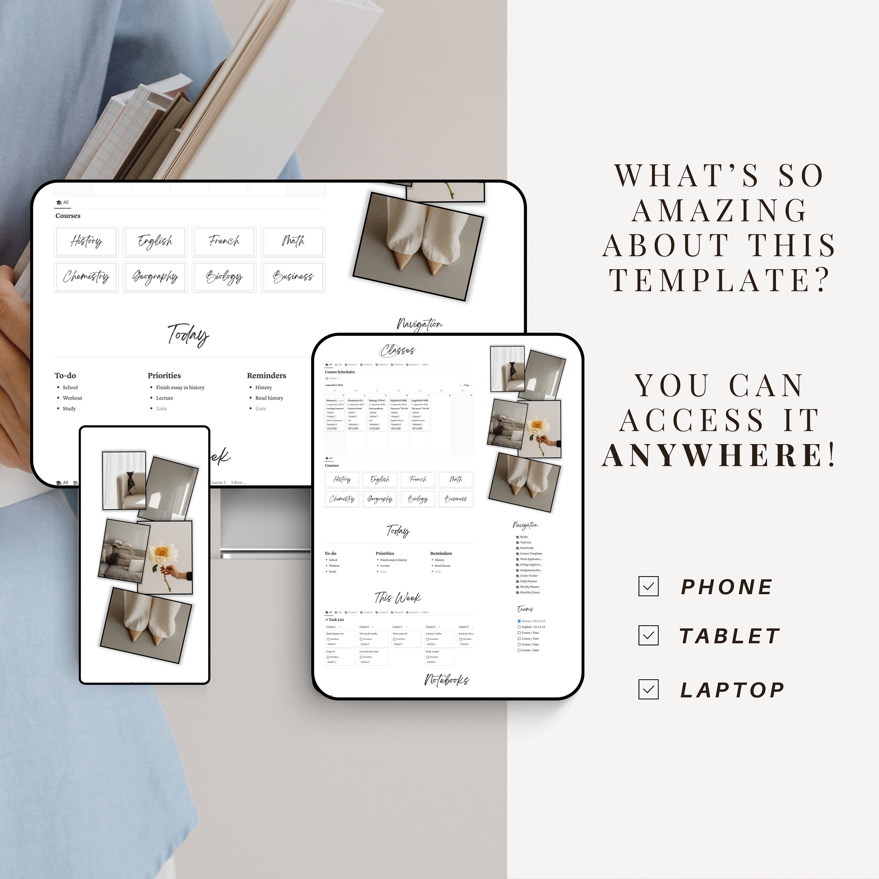 Notion Assignment Tracker Notion Templates for College Students Notion ...