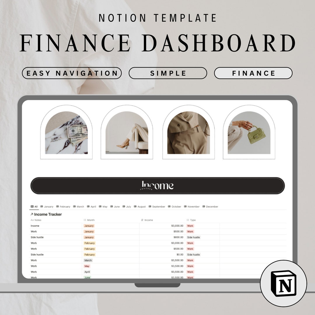 Notion Money Tracker Template for Personal Finance and Budget Planning ...