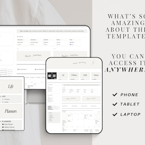 Notion Template With Beige Notion Cover Aesthetic Notion Pages for Beginners Life Planner for ...