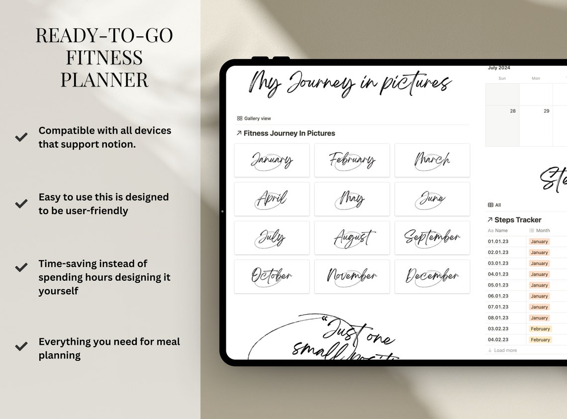 Daily Workout Calendar App Aesthetic Fitness Schedule for Females ...