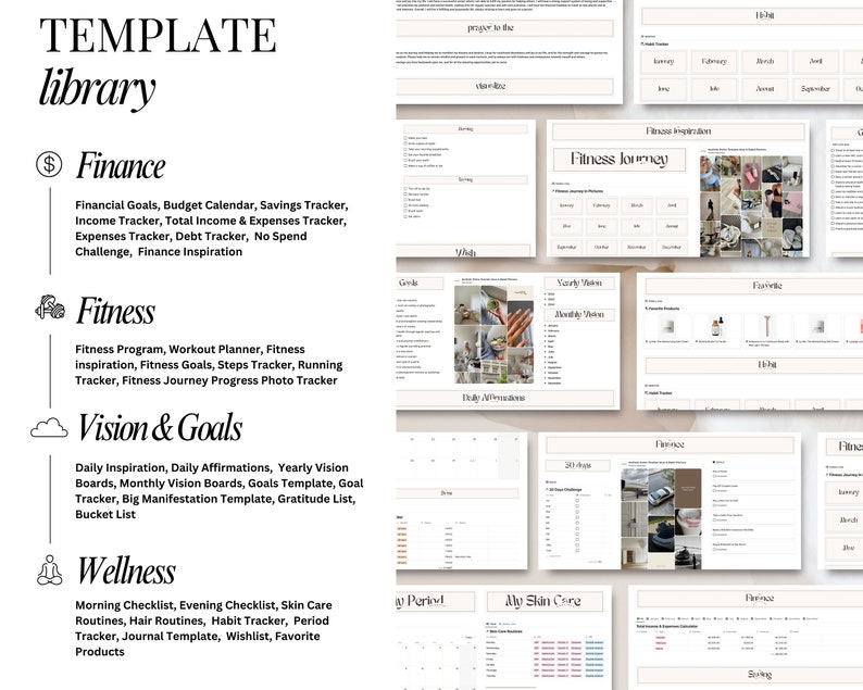 Pink Aesthetic Notion Planner for 2026 2026 Vision Board Notion Template With Cute Pink ...