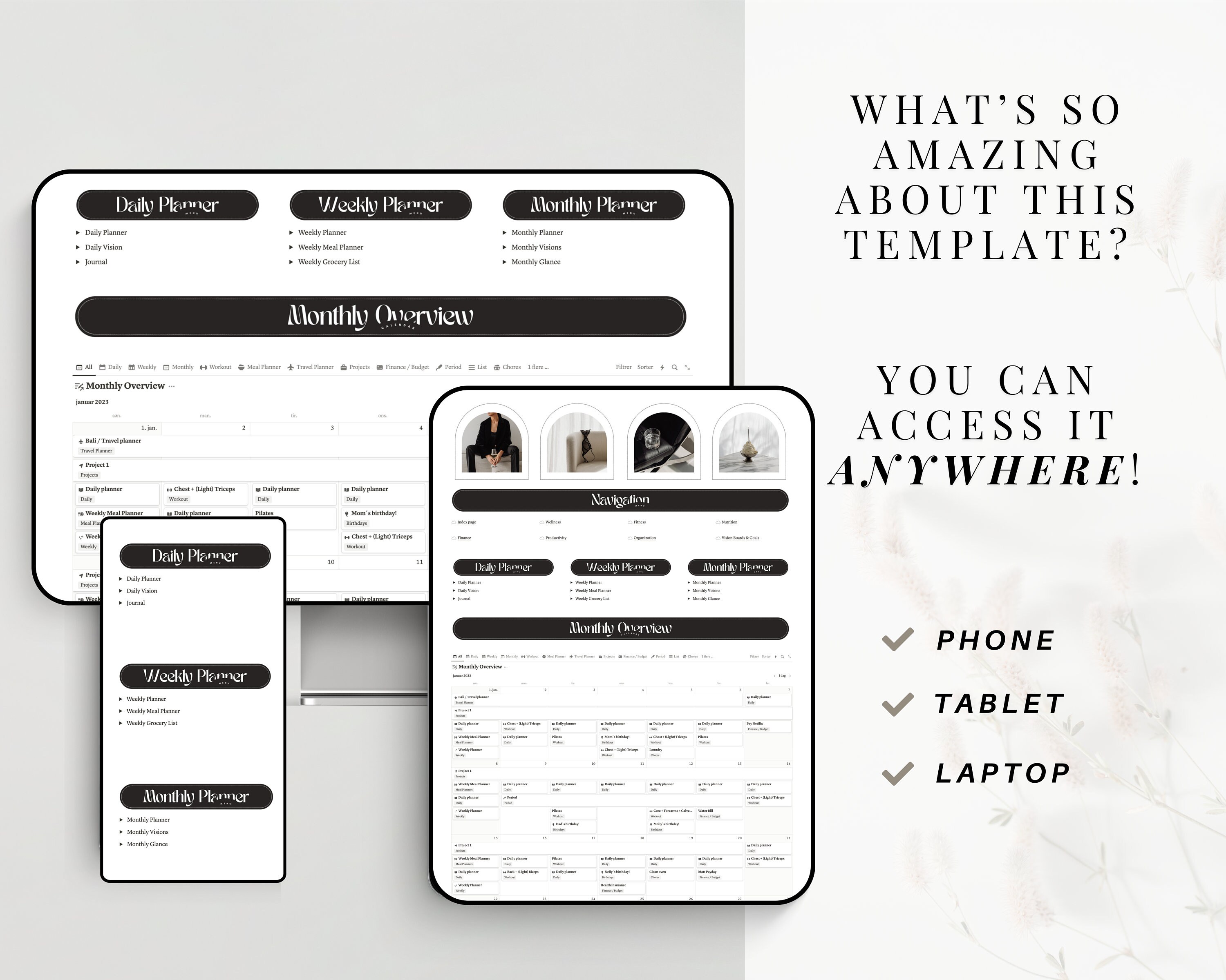 All in One Notion Template for Health Tracking and Wellness Management ...