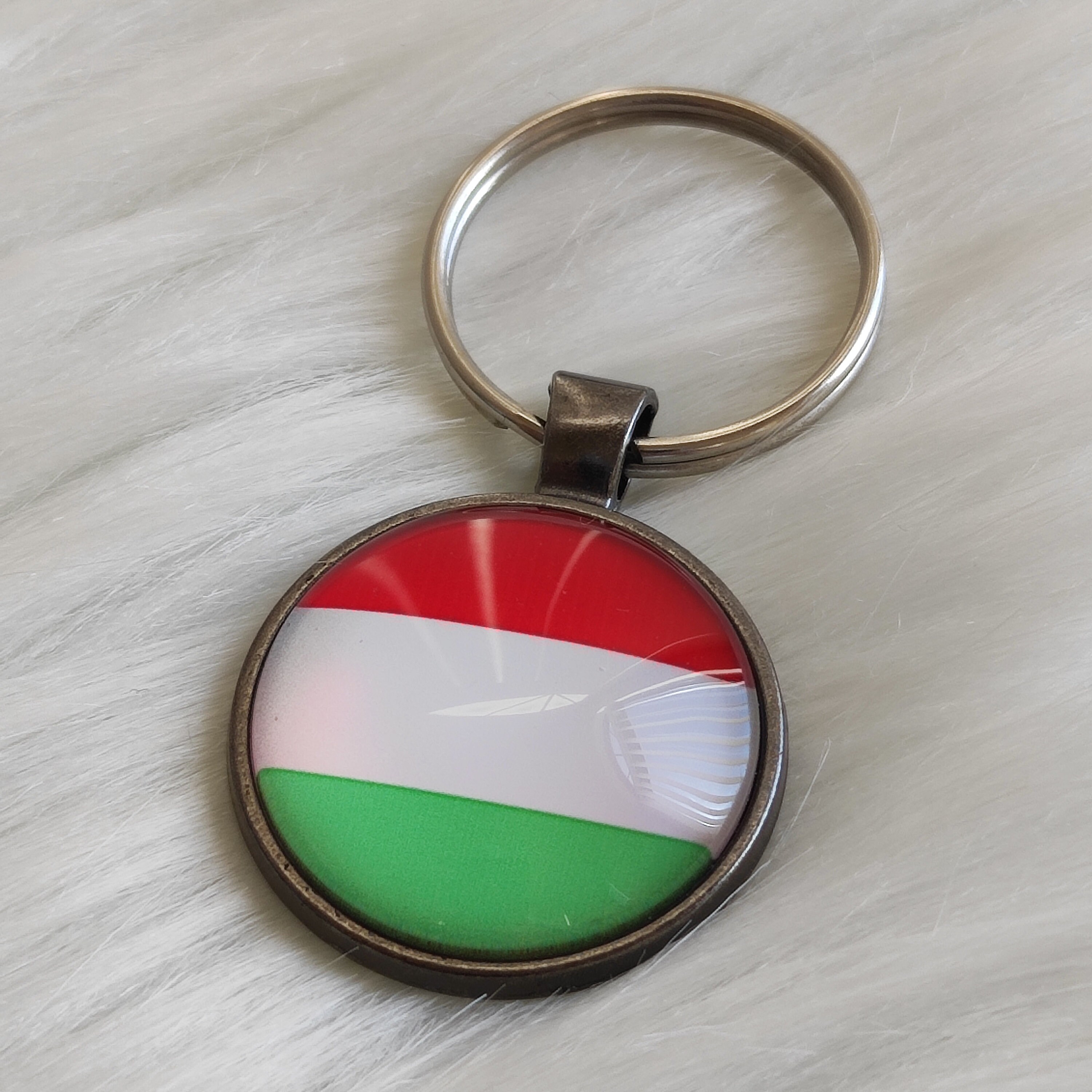 Hungarian TRICOLOR, Hungarian Flag Keychain, Red White Green Keyholder ...