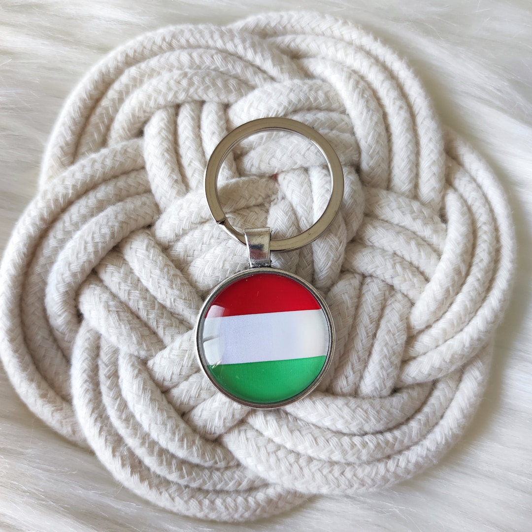 Hungarian TRICOLOR, Hungarian Flag Keychain, Red White Green Keyholder ...