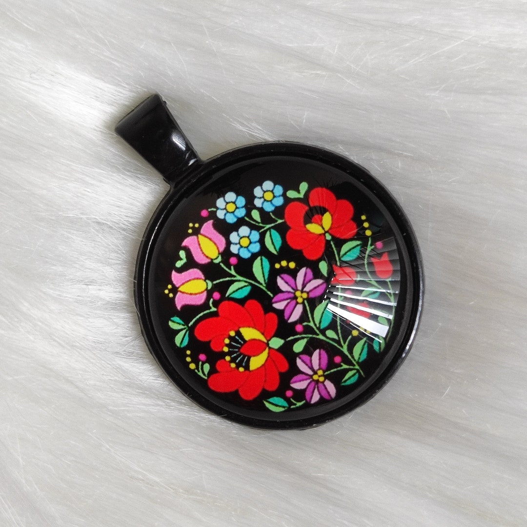 Hungarian Folk Style Keychain Pendant, Keyholder Charm - Etsy