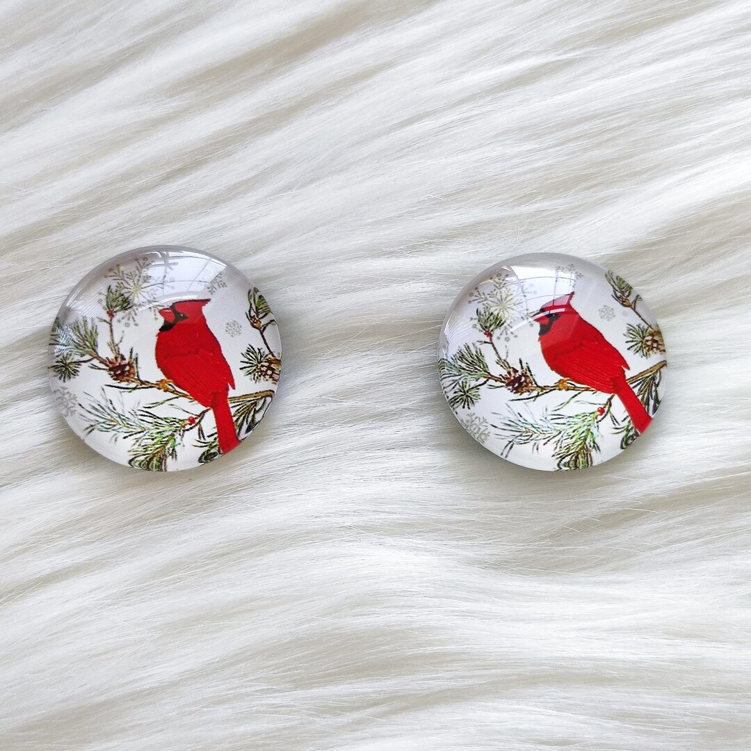 Red Cardinal Magnets, Fridge Magnets, Home Decor, Gift Idea, 25mm ...