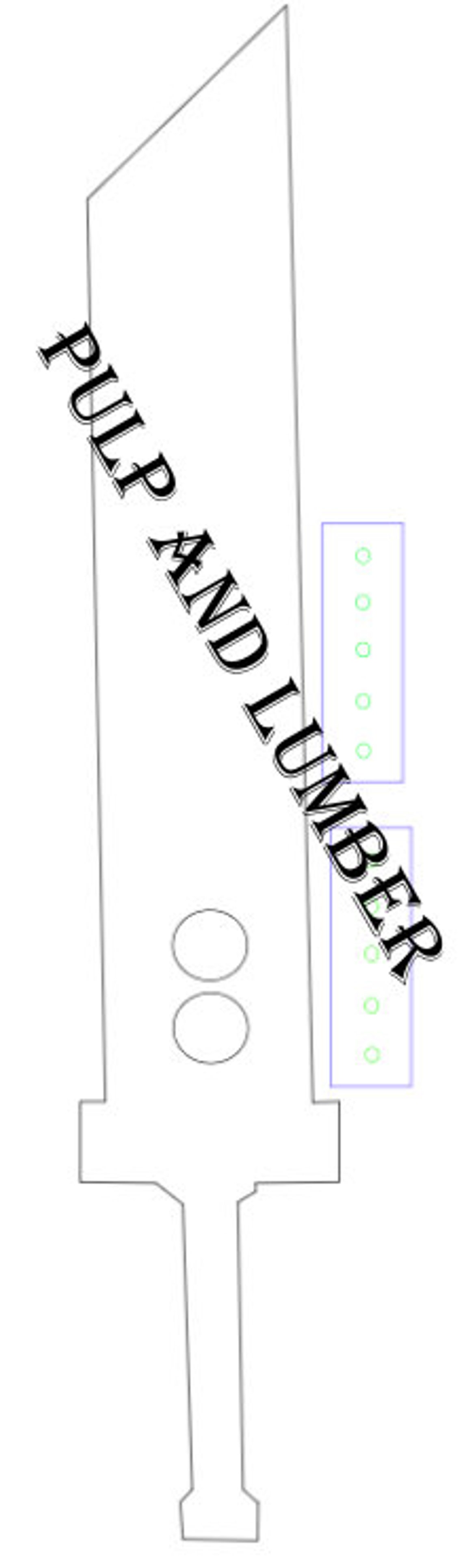 Final Fantasy 7 Buster Sword SVG/PNG for Laser Cutting - Etsy