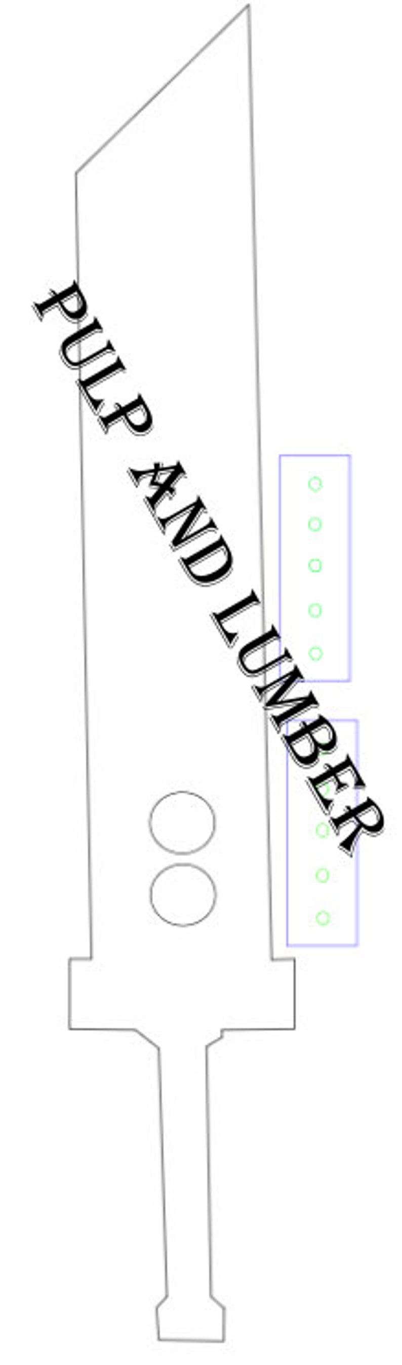 Final Fantasy 7 Buster Sword SVG/PNG for Laser Cutting - Etsy