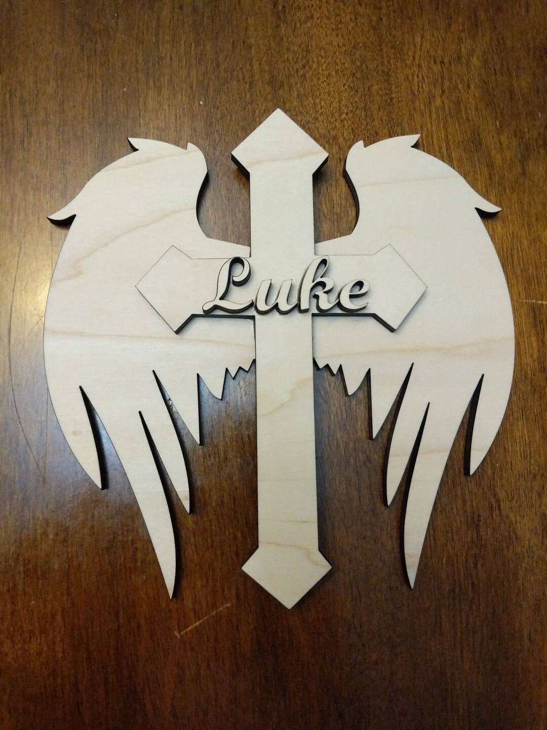 Angel Wings and Cross Ornament File SVG, PDF - Etsy