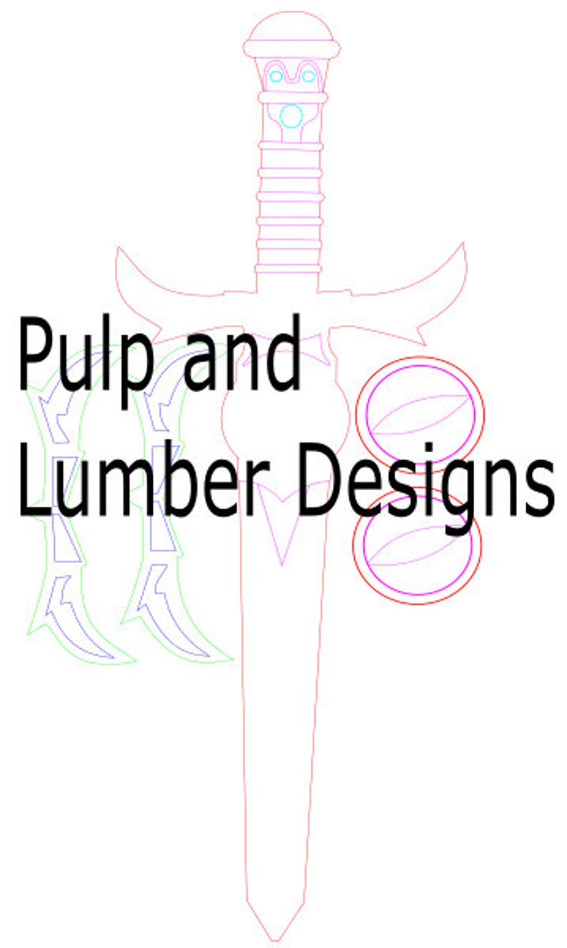 Thundercats Sword of Omens in Dagger and Sword Form for Laser Cutting ...