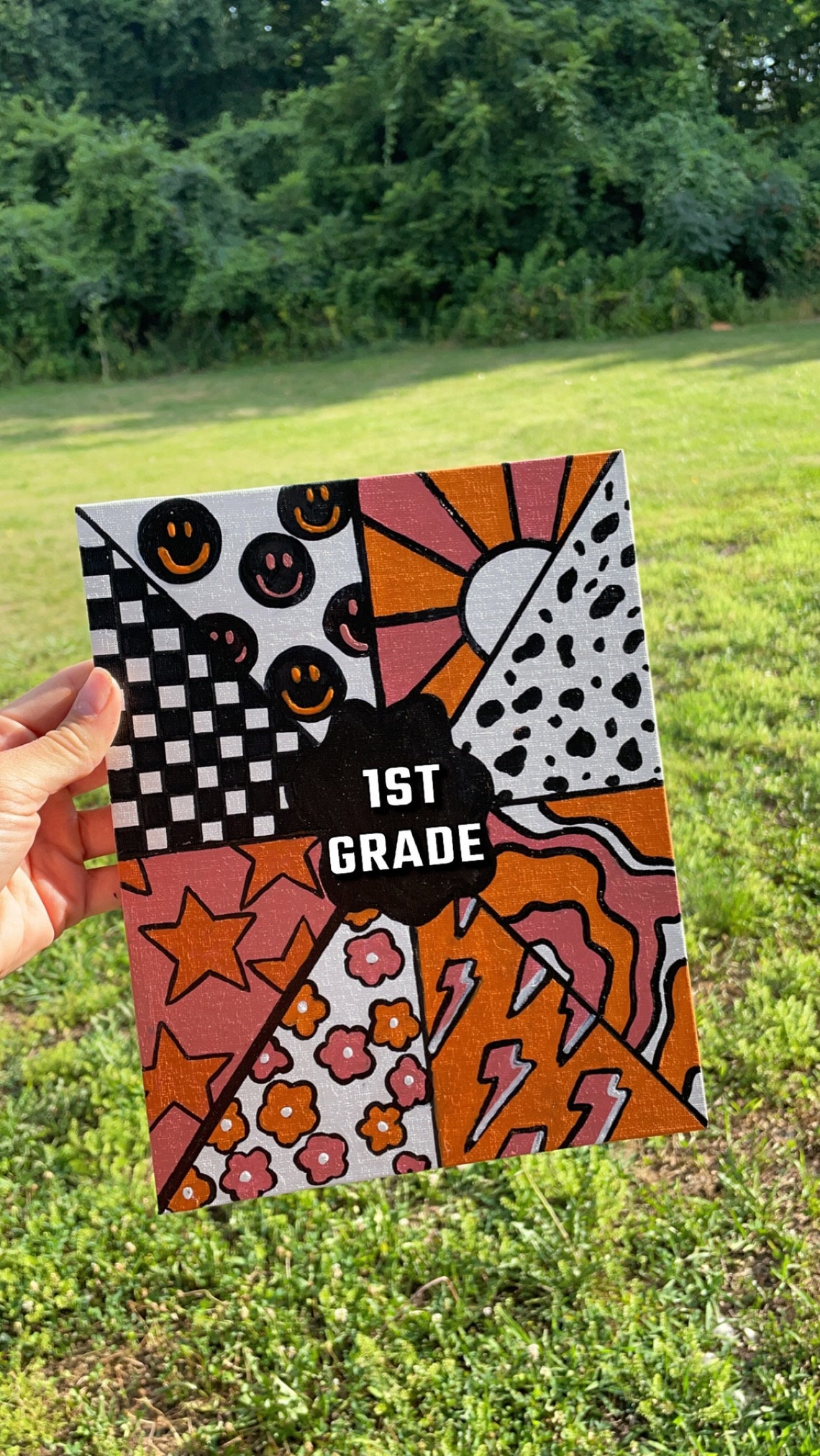 Groovy Canvas Decor - Etsy