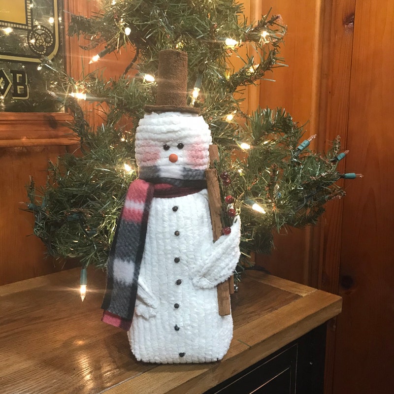 Chenille Snowman - Etsy