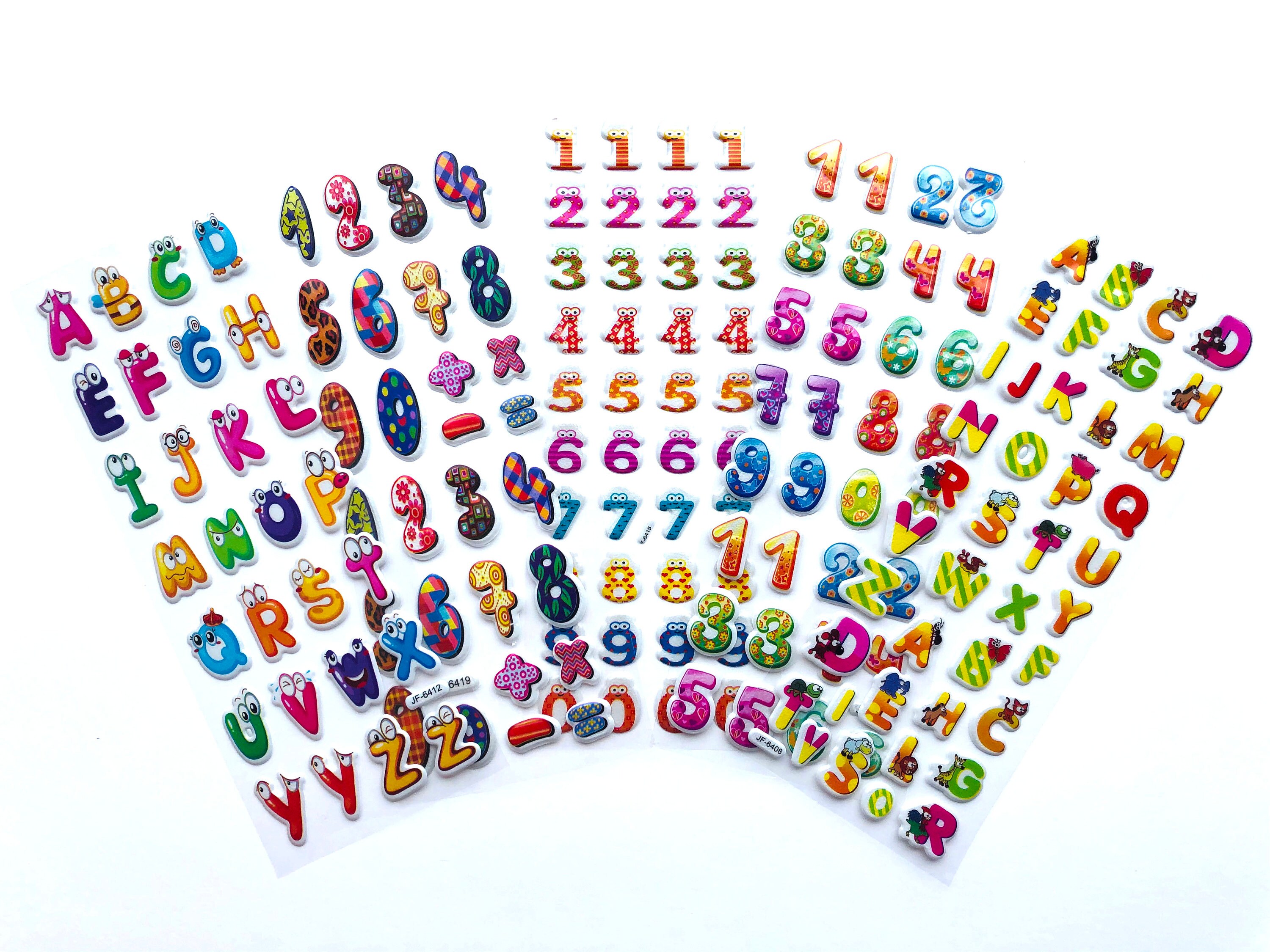 3D Puffy Stickers Letters and Numbers Perfect for | Etsy