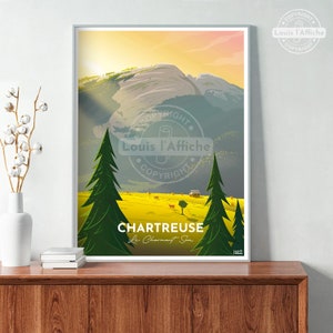 AFFICHE Illustration CHARTREUSE "Le Charmant Som" - Etsy France