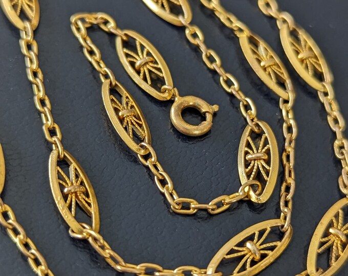 Art Nouveau Filigree Necklace French Filigree Antique Art Nouveau ...
