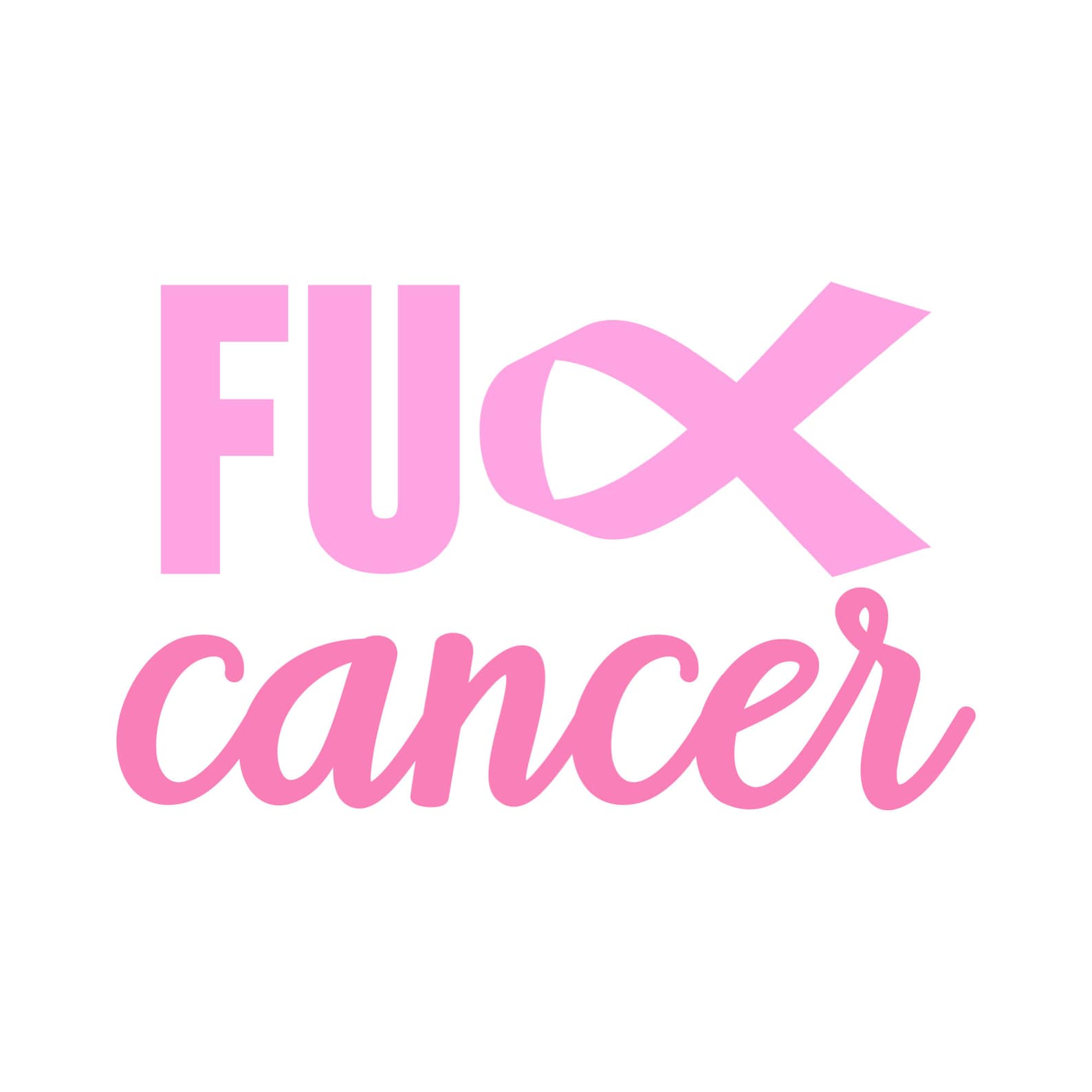 F Cancer Ribbon Vinyl Decal Yeti Cups Laptops Cars | Etsy