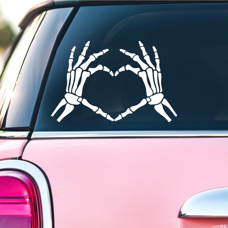 Skeleton Hand Decal - Etsy