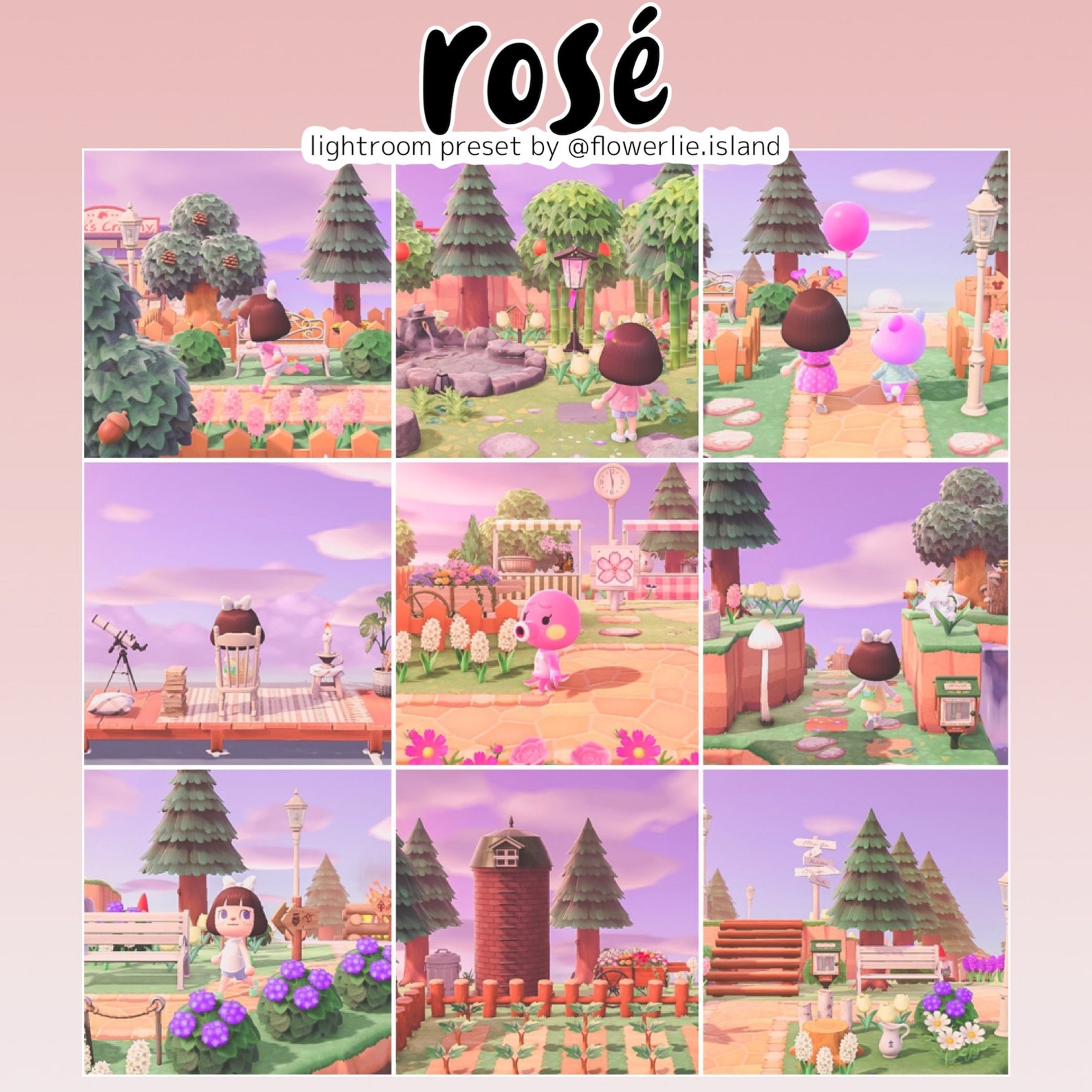 Rosé Preset Animal Crossing ACNH Preset Pack for Lightroom - Etsy UK