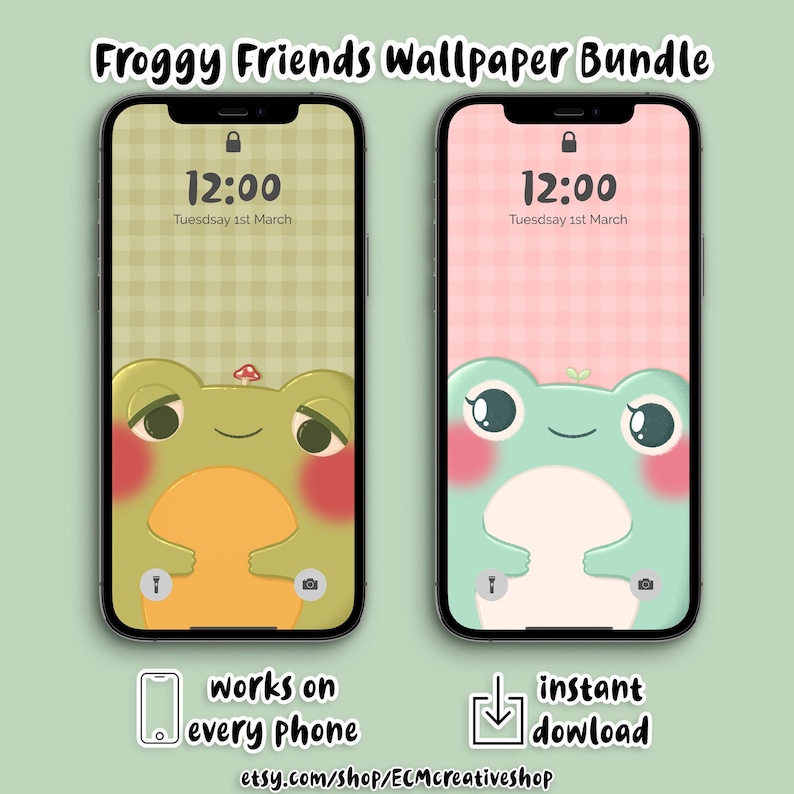 Froggy Friends Animal Crossing Wallpaper for Smartphone - Lily & Henry ...
