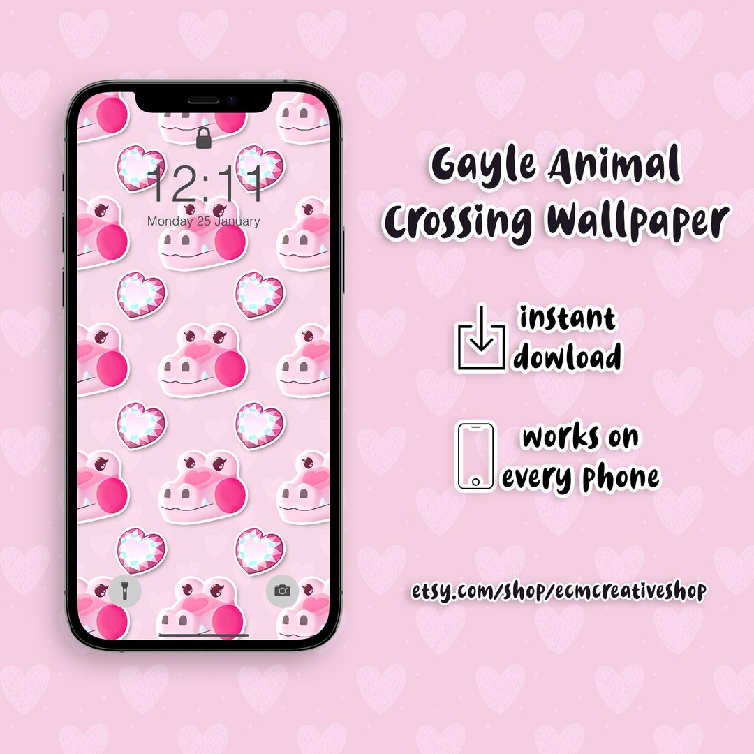 Gayle Animal Crossing Heart Crystal Lock Screen Wallpaper Digital Art ...