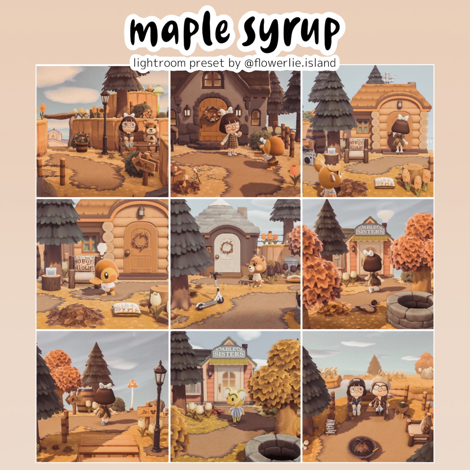 Maple Syrup Preset - Animal Crossing ACNH Preset for Lightroom Mobile ...