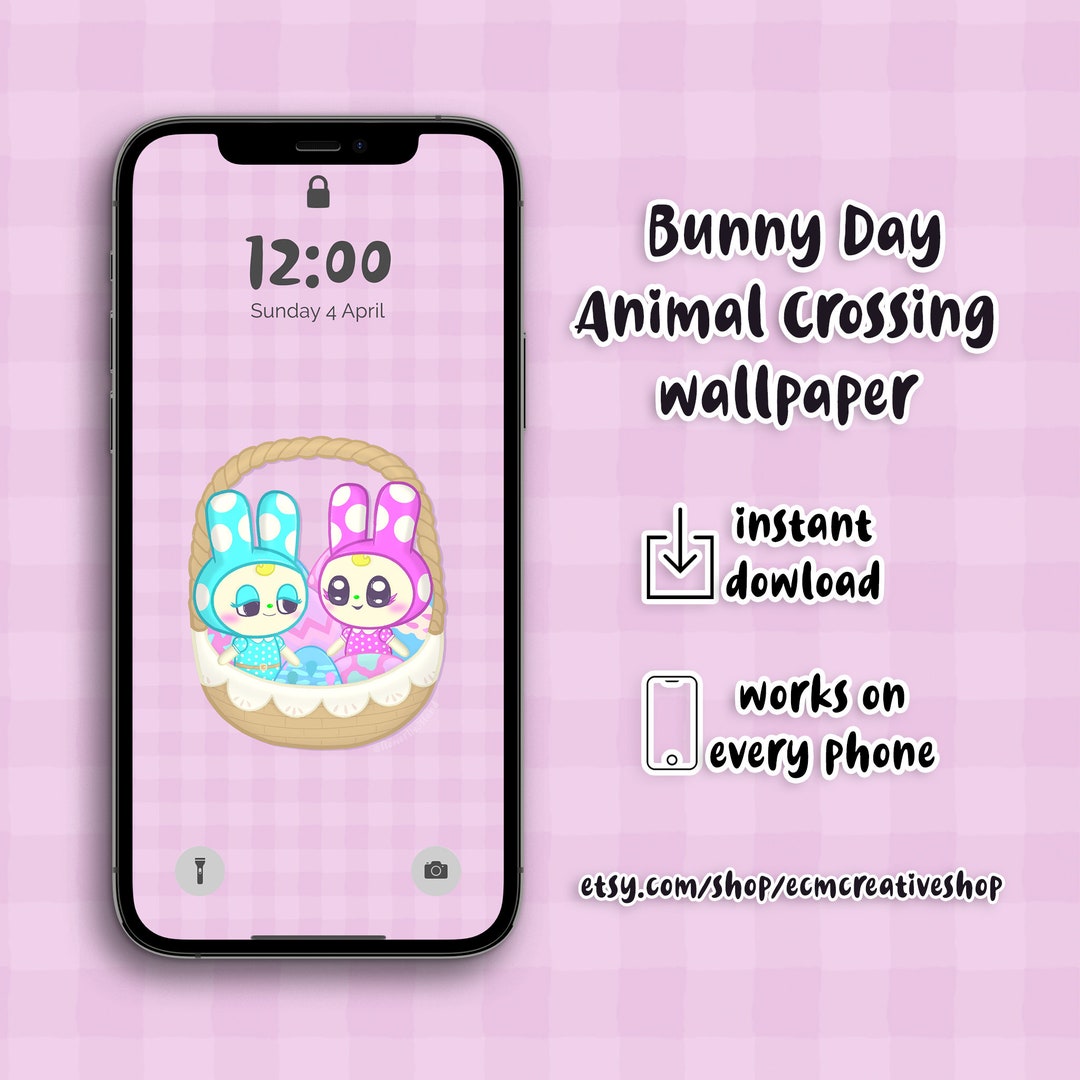 Bunny Day Animal Crossing Easter Wallpaper for Smartphone - ACNH Lock ...