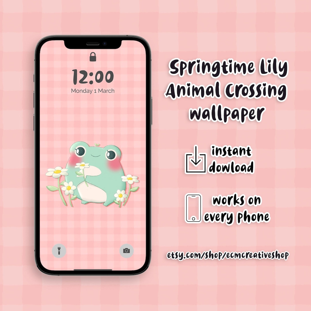 Lily Animal Crossing Wallpaper for Smartphone Spring Flowers ACNH Lock ...