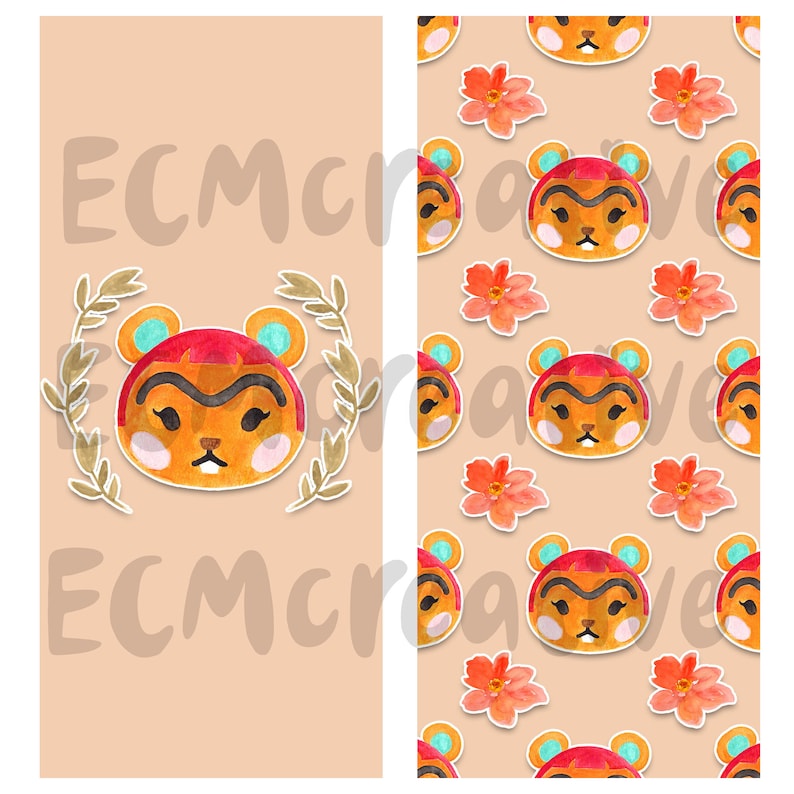 Animal Crossing Hazel Phone Background Pack - 2 Handpainted Watercolour ...