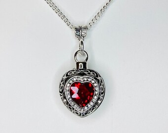 Red Heart Locket - Etsy