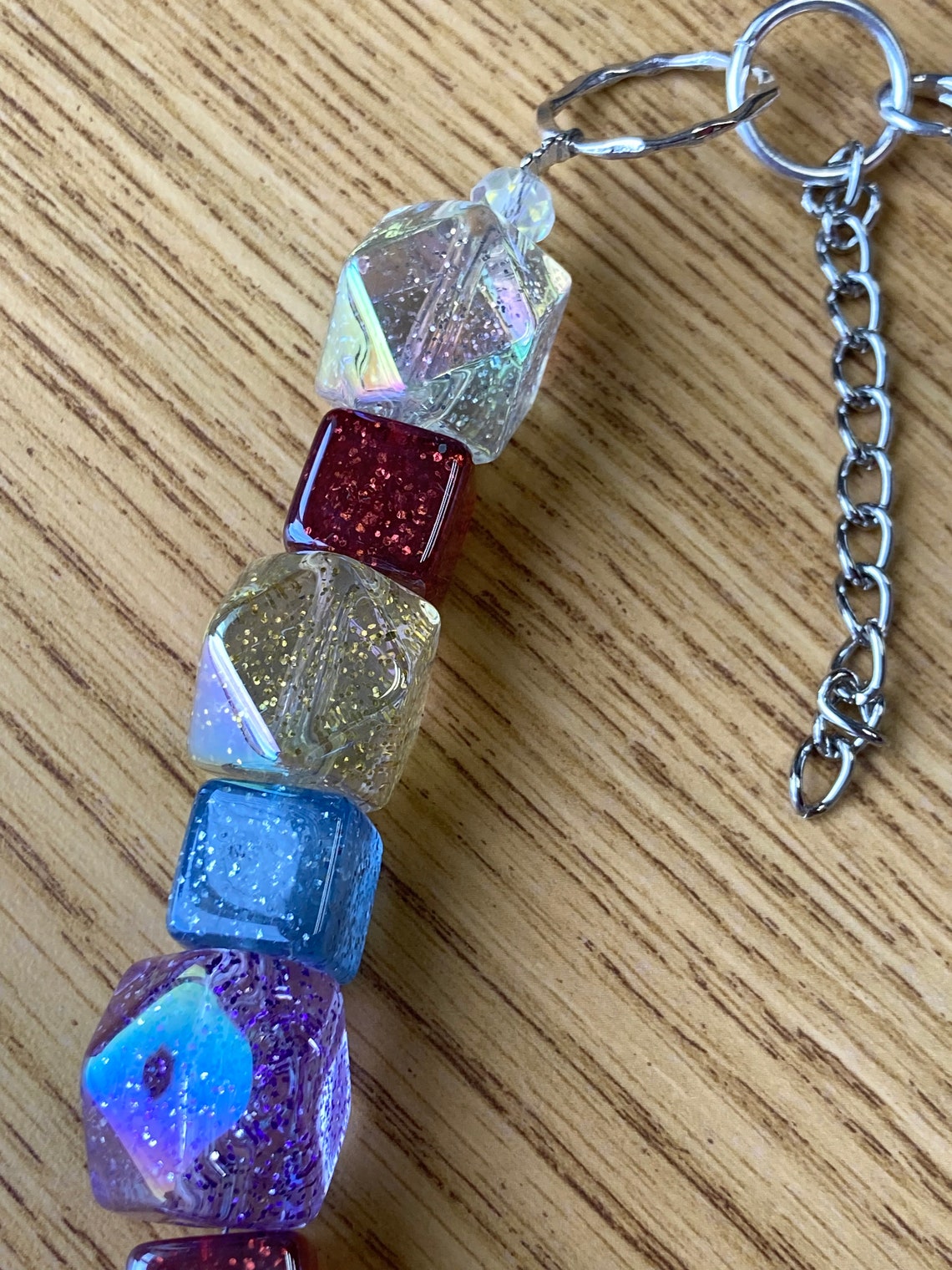 Multicolor Ice Cubes Square Chunky Beaded Necklace / Large - Etsy