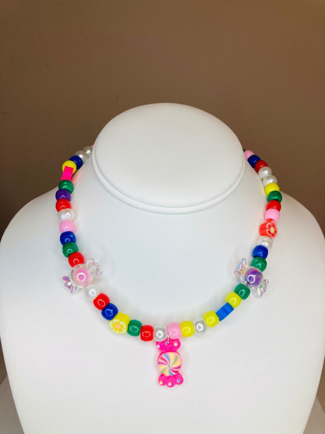 Kids Necklace / Odd Fun Necklace / Summer Fun / Candy Whimsical ...