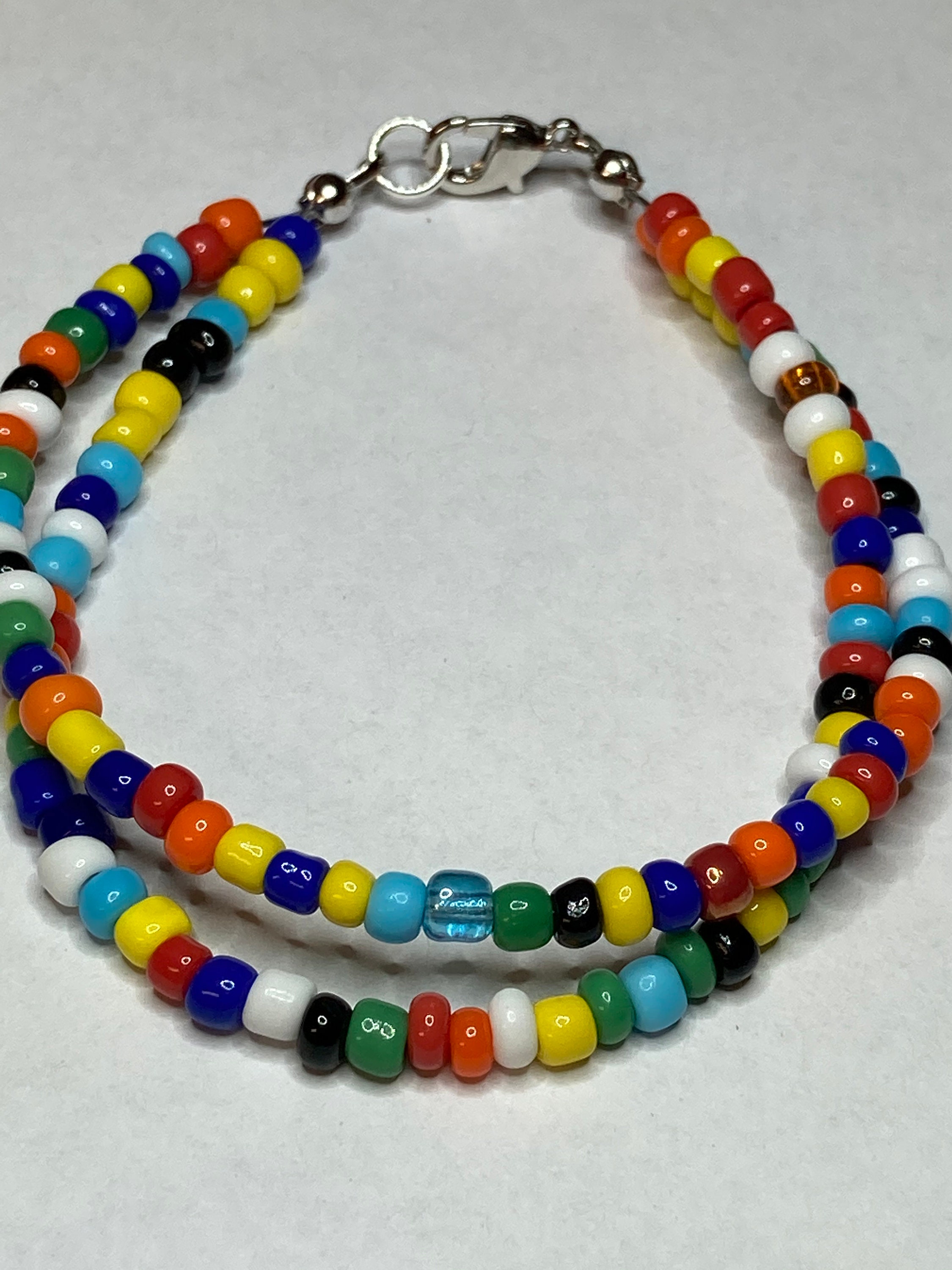 Seed Bead Necklace and Bracelet Set / Multi-color Seed Bead - Etsy