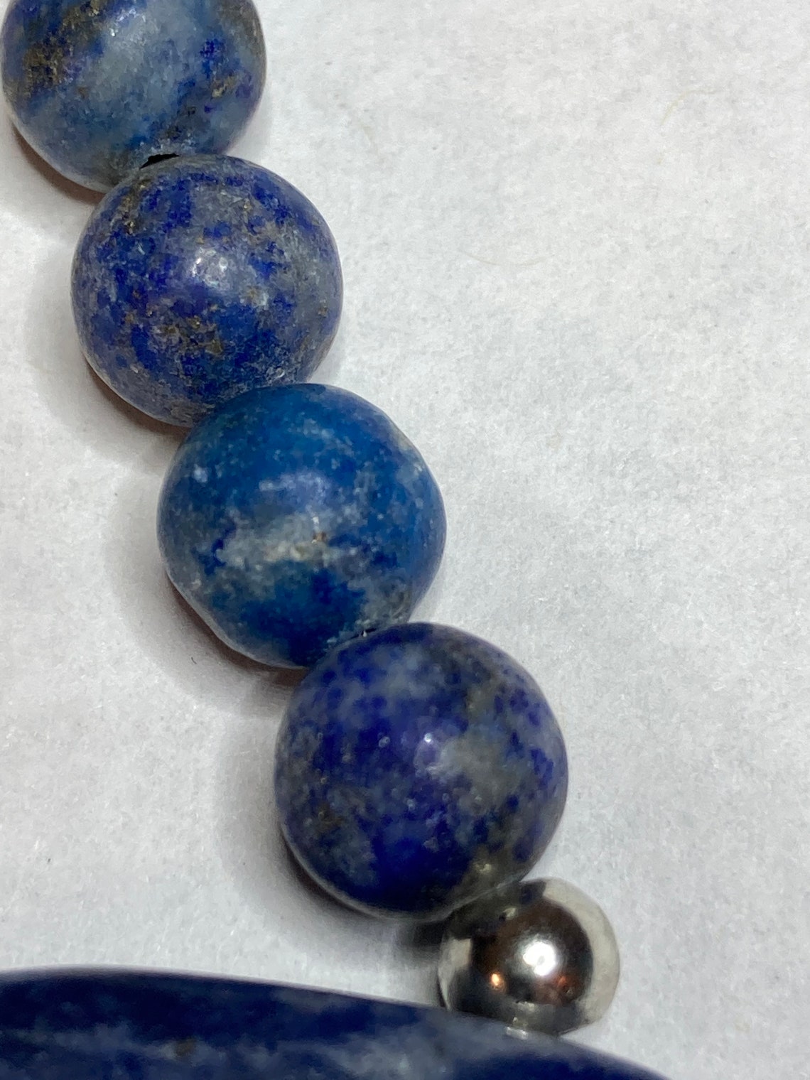 Collana di pietra blu / Collana di pietra semipreziosa blu / - Etsy Italia