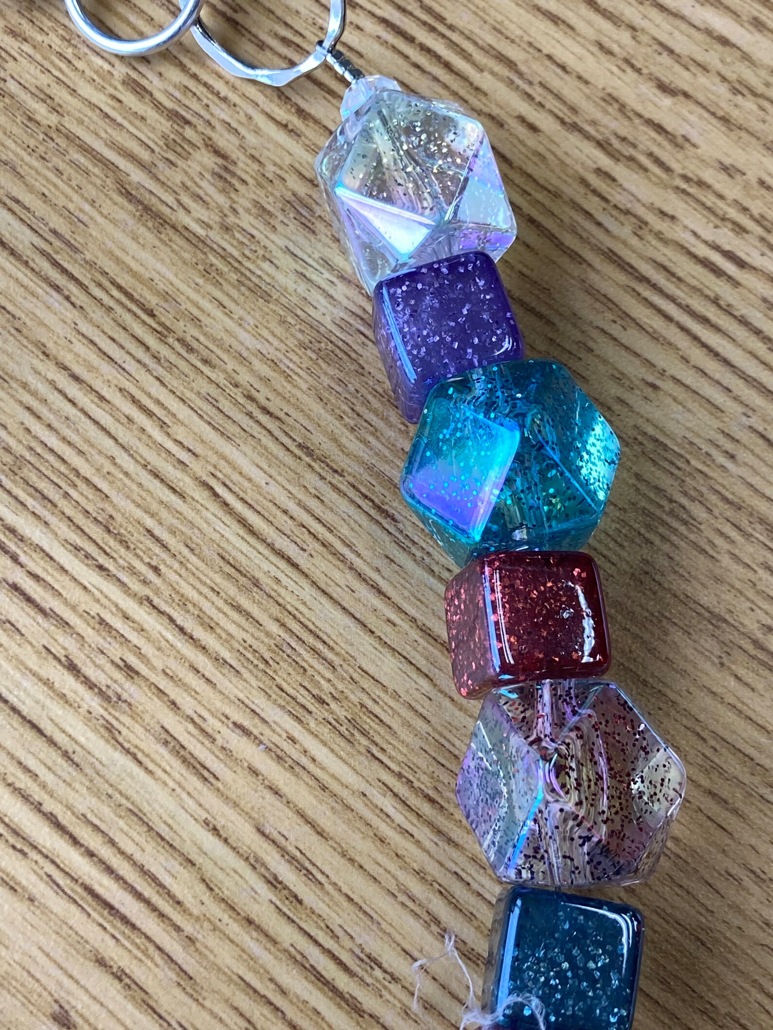 Multicolor Ice Cubes Square Chunky Beaded Necklace / Large - Etsy