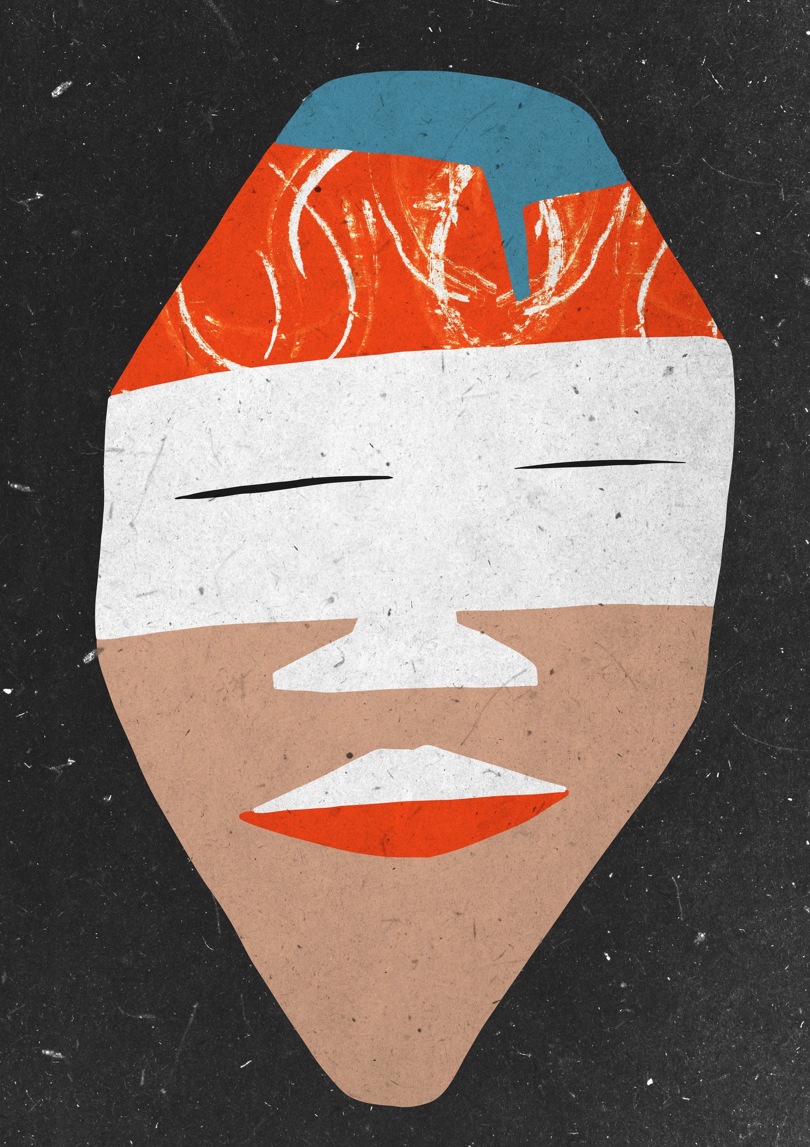 Modern African Mask Set Abstract Ethno Contemporary Decor | Etsy