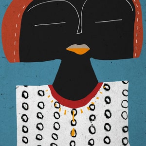 Modern African Mask Set Abstract Ethno Contemporary Decor - Etsy