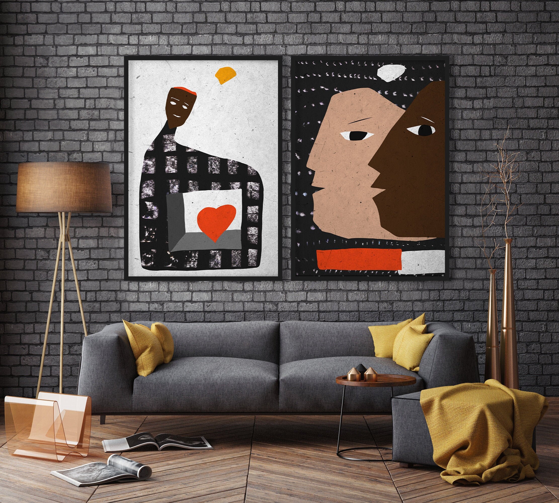 Abstract Love Couple Wallpapers