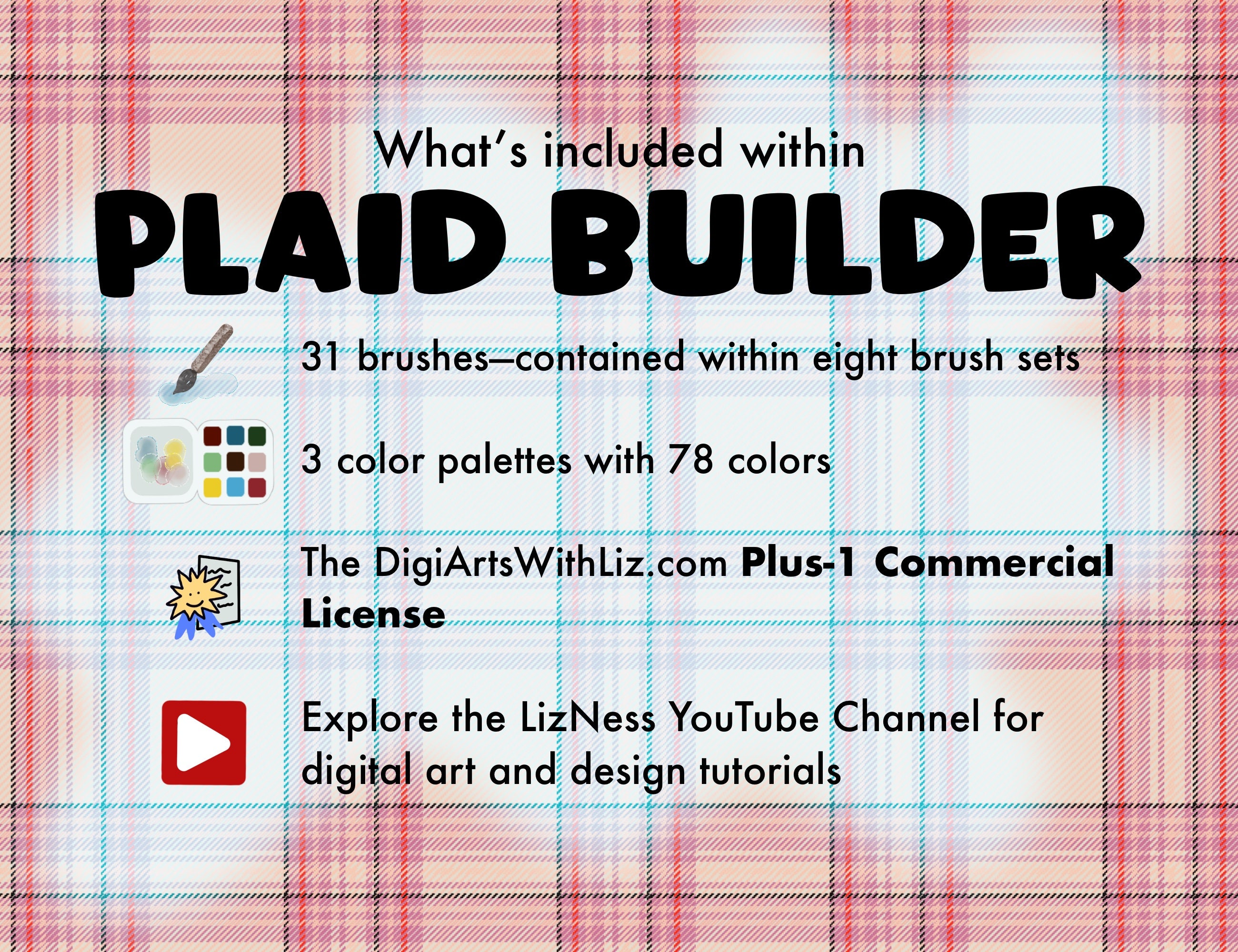 Procreate Plaid Builder for Design Illustration for You Another great ...