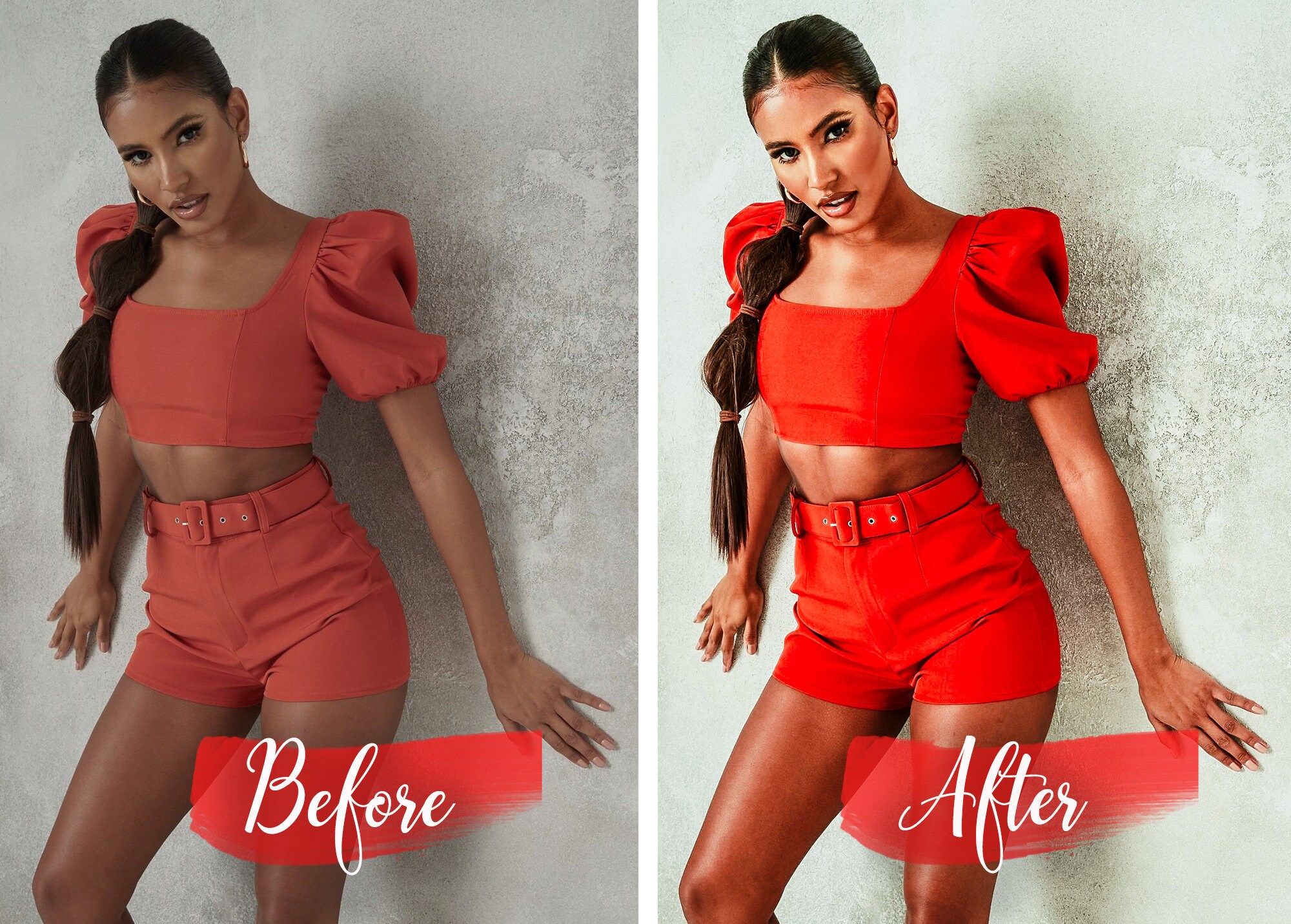 5 Red Presets Fashion for Lightroom Mobile and Lightroom Desktop ...