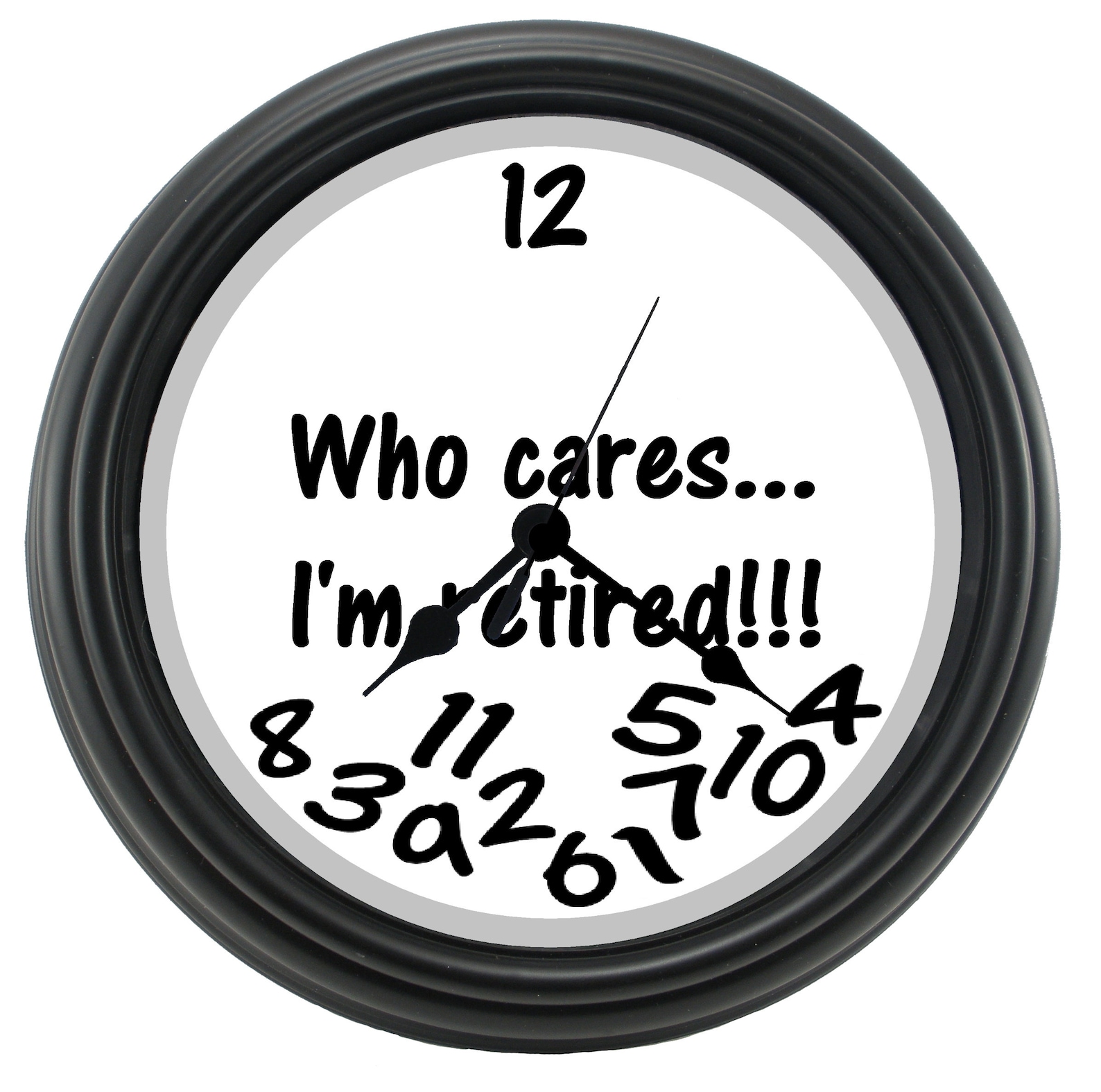 Who Cares I'm Retired Clock,who Cares Clock,retired Clock,retirement ...