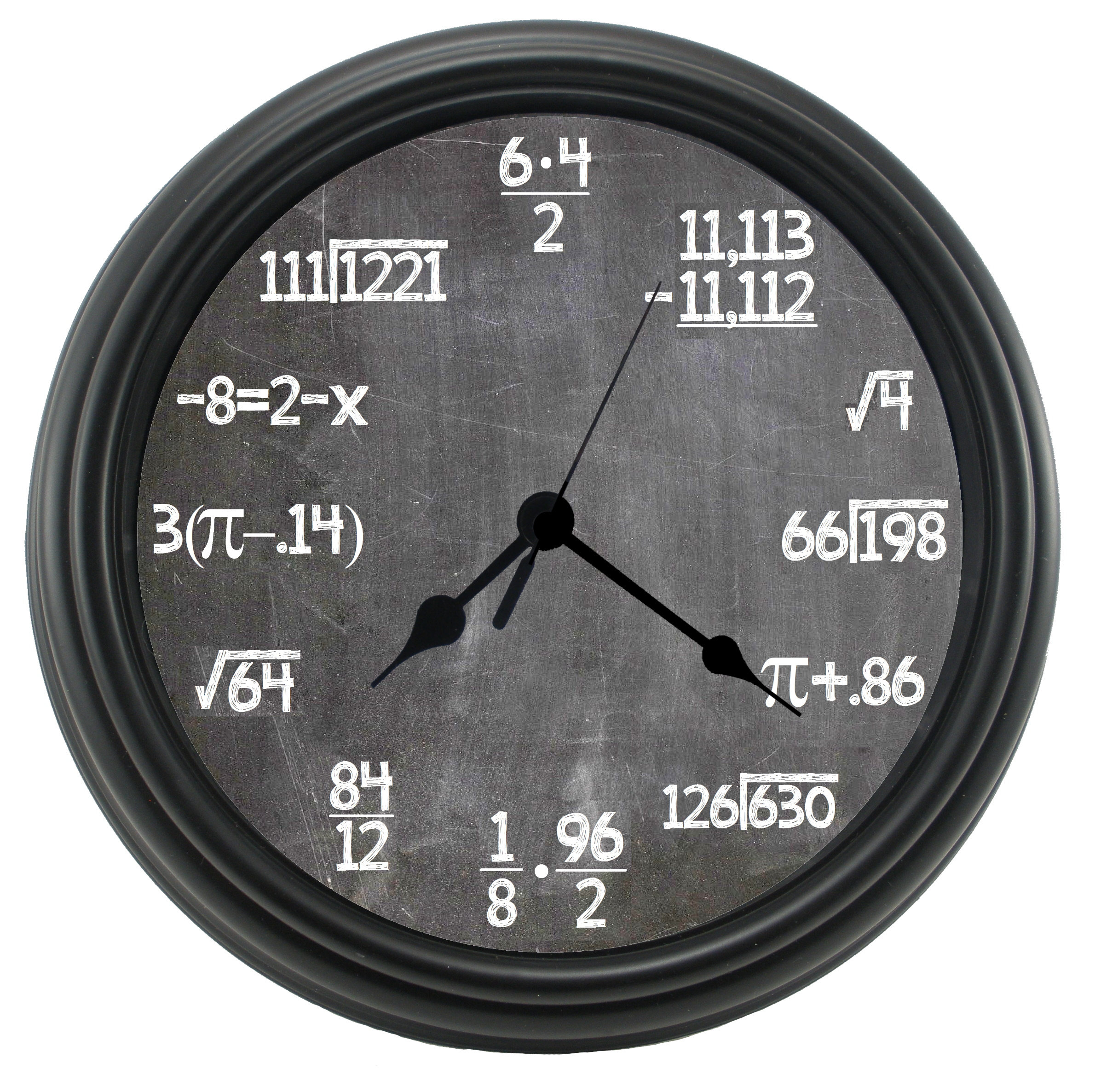 MATH Clock Mathematical Expressions Wall Clock Teacher | Etsy