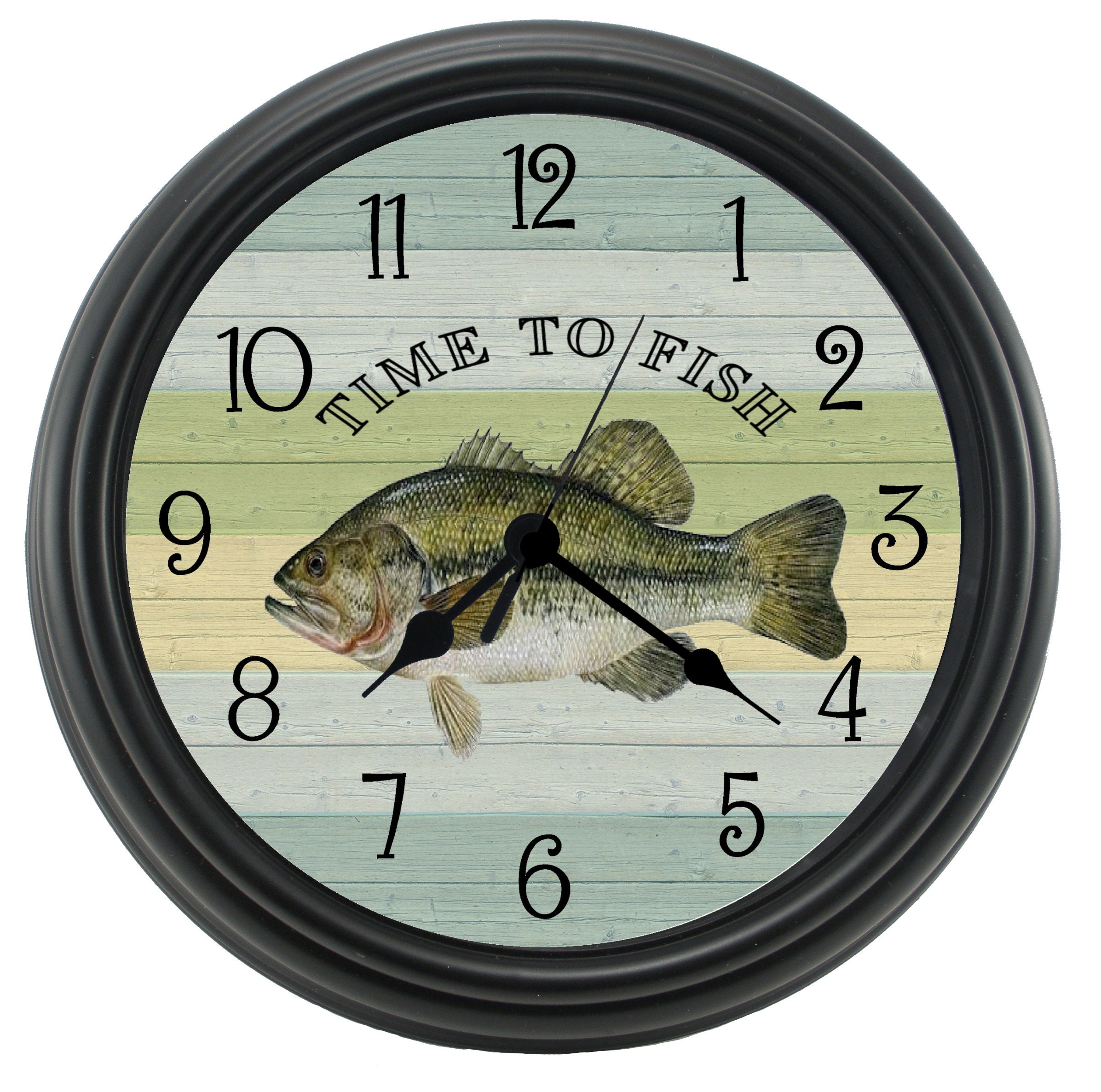 TIME to FISH Clock,fishing Gifts for Dad,gifts for Fishermen,novelty ...