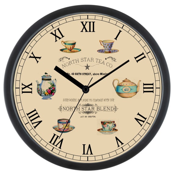 VINTAGE KITCHEN Clock northstar Tea Co. Kitchen - Etsy