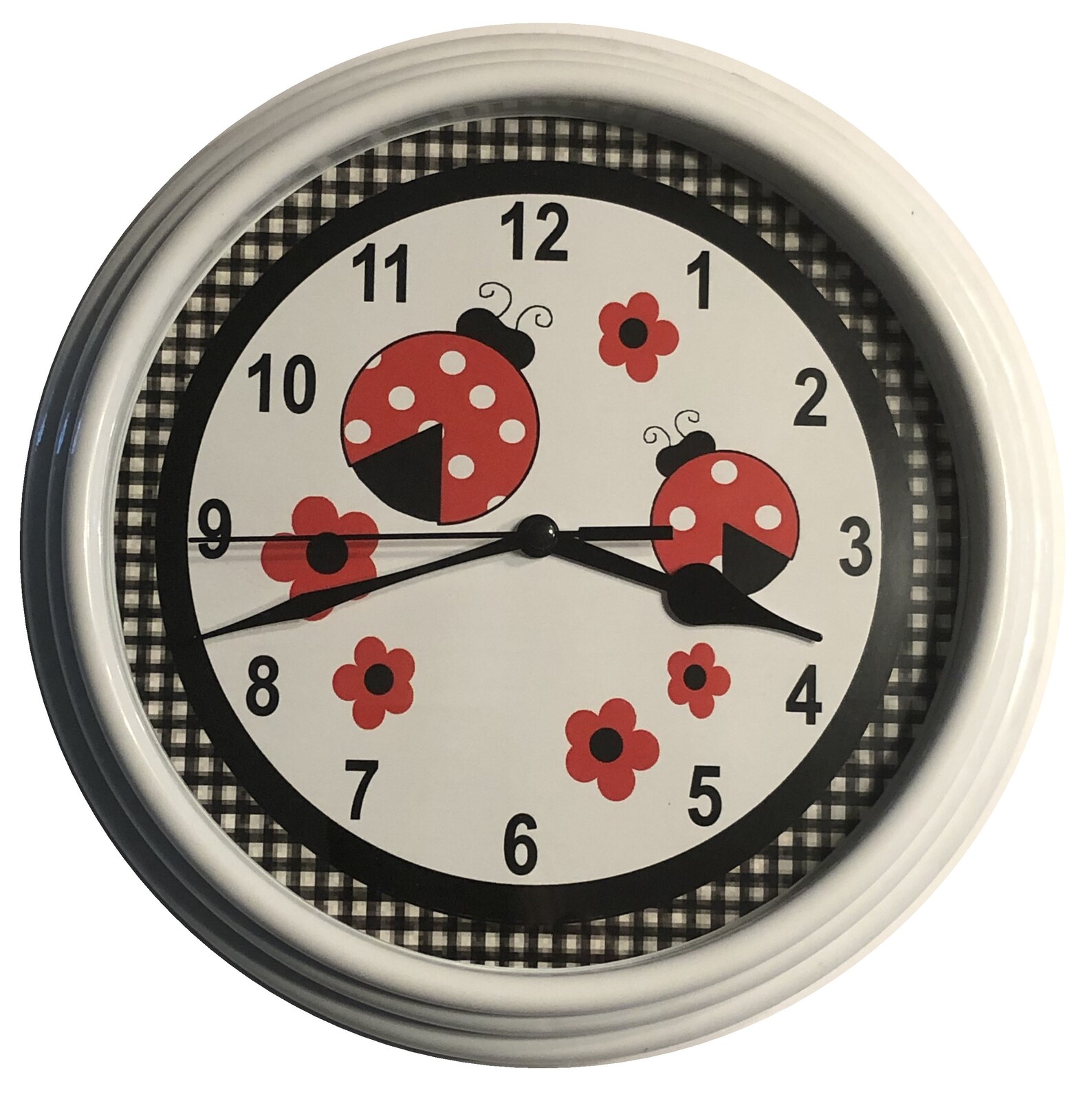 LADYBUG Lady Bug Wall Clock, Novelty Clock, Unique Gift for Her, Black ...