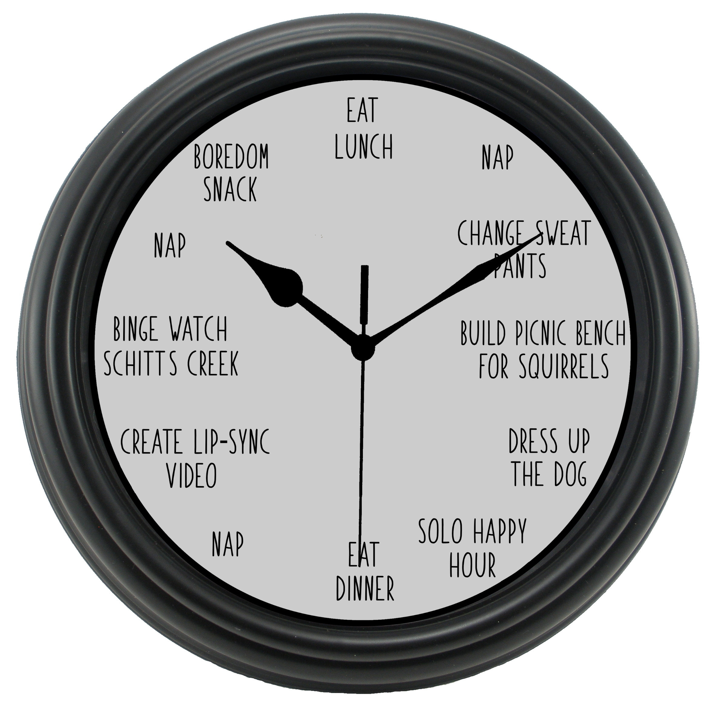 QUARANTINE Wall Clock, Funny Wall Clock,student Gift,funny Gift for Him ...