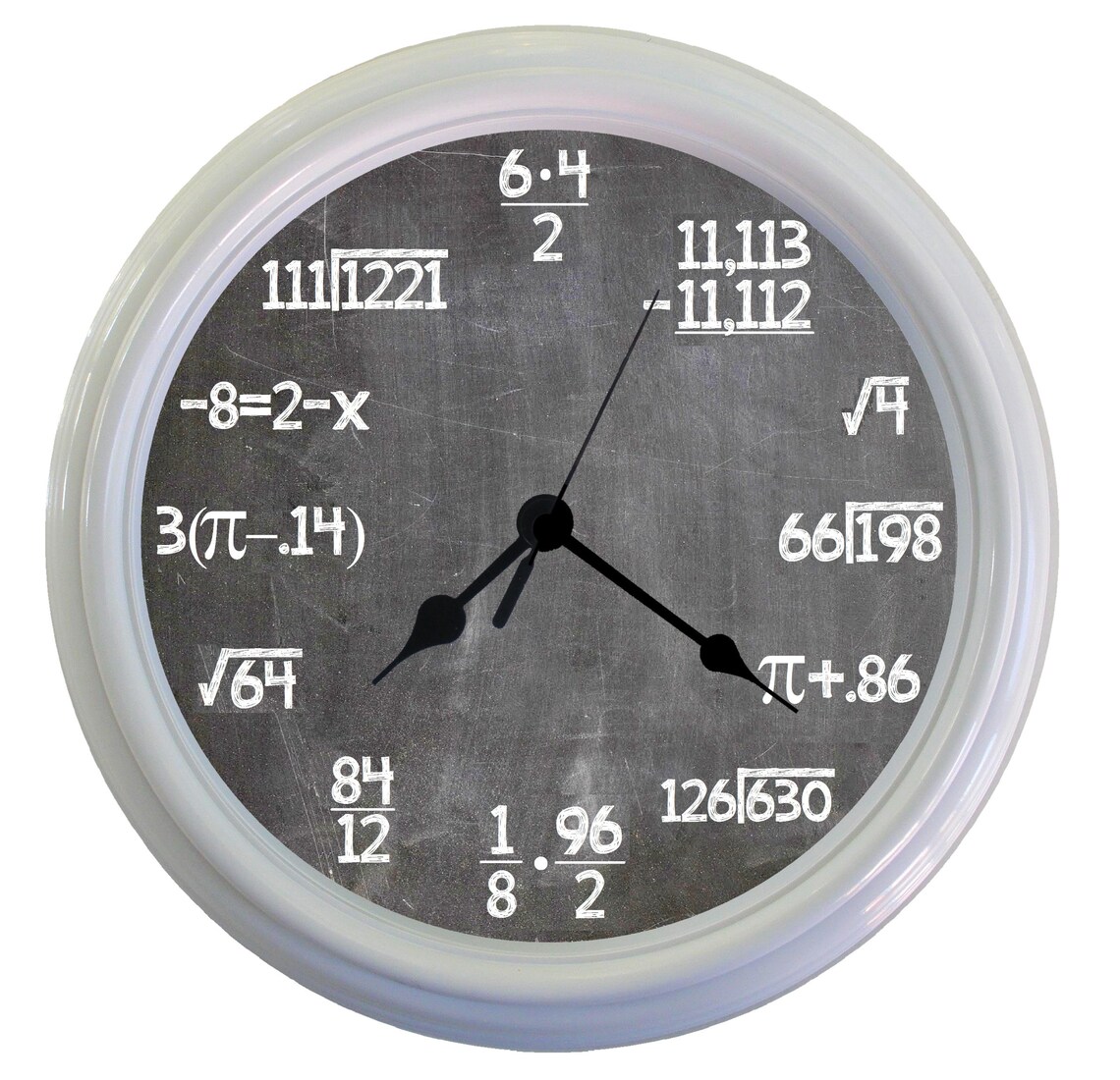 MATH Clock Teacher Gift Math Expressions Wall Clockteacher - Etsy