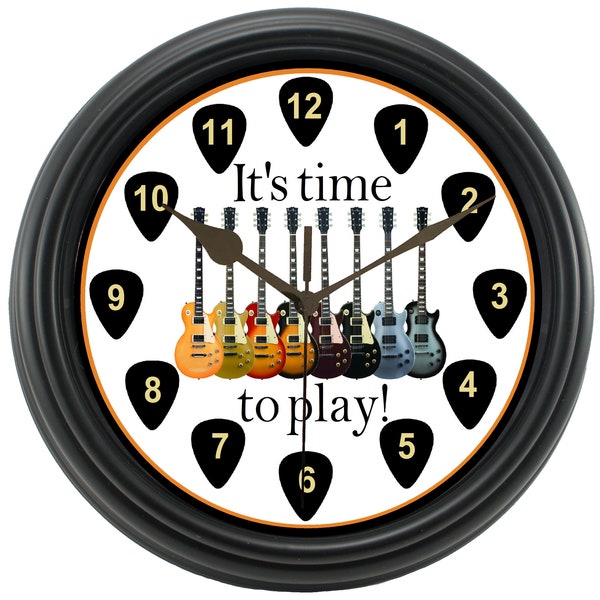 Guitar Clock - Etsy