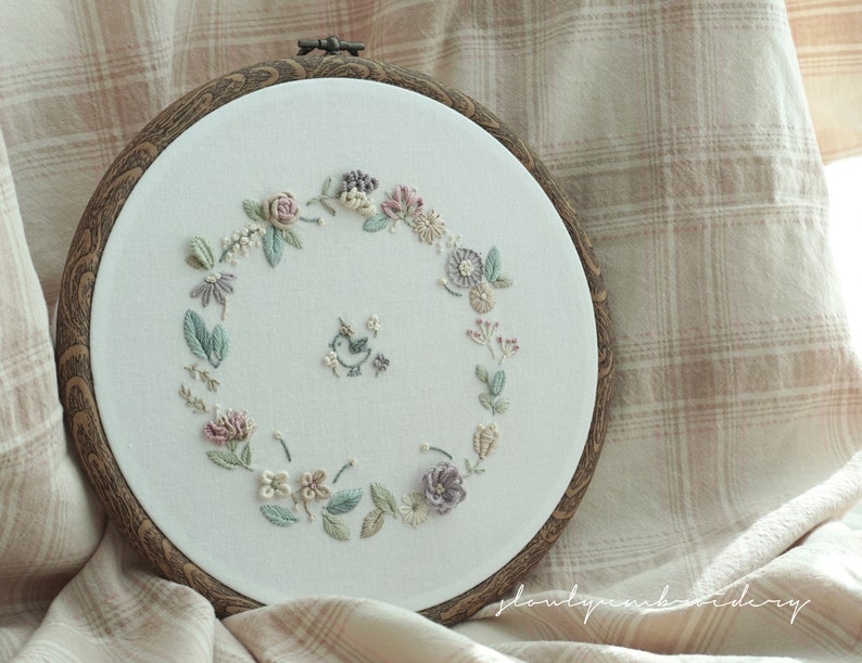 3D Embroidery Flower Embroidery Pattern PDF Pattern Video - Etsy