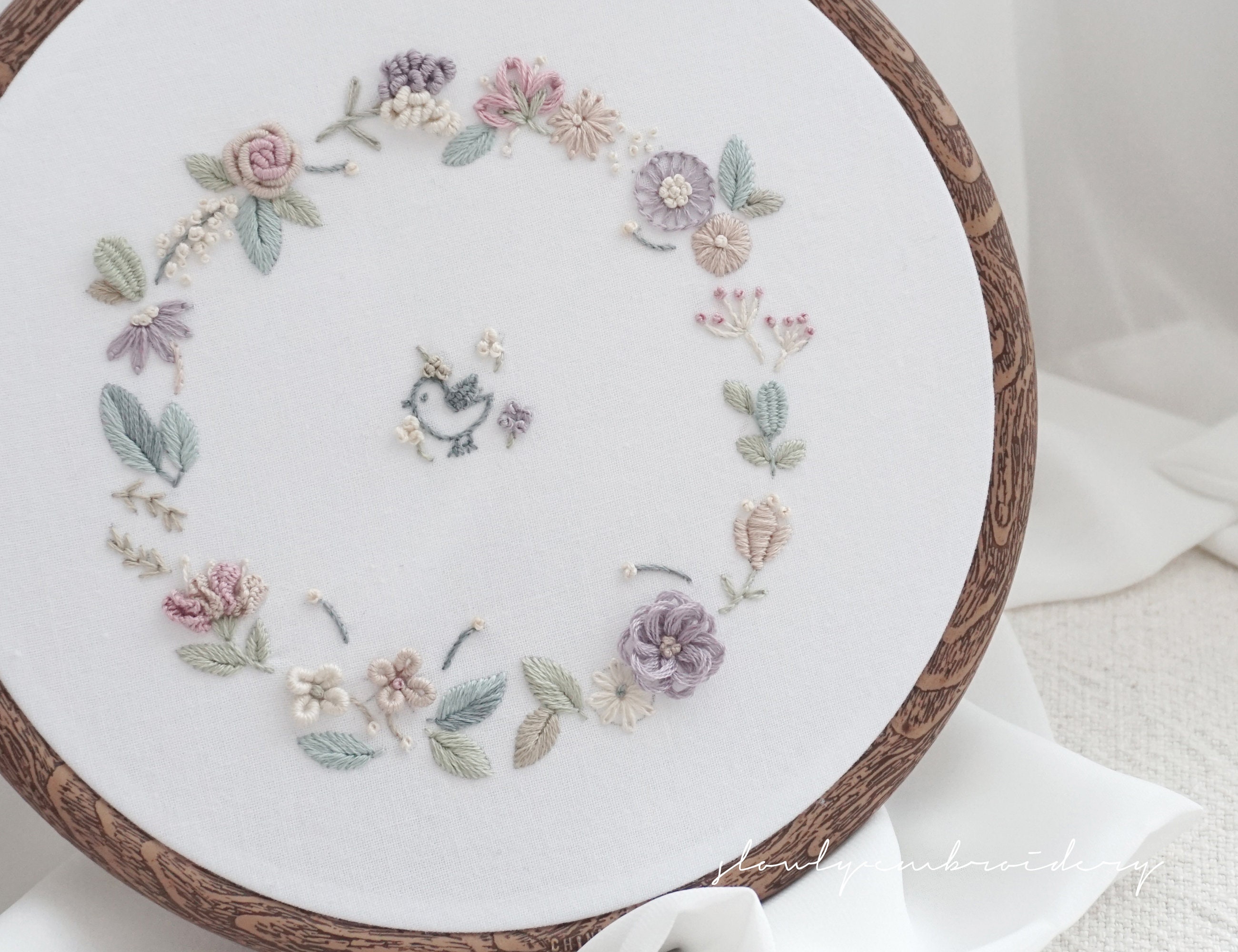 3D Embroidery Flower Embroidery Pattern PDF Pattern Video - Etsy