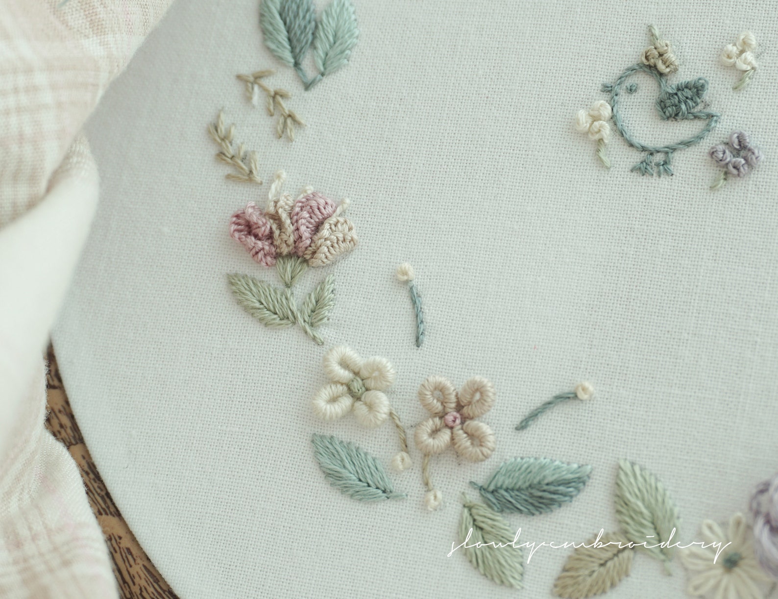 3D Embroidery Flower Embroidery Pattern PDF Pattern Video - Etsy